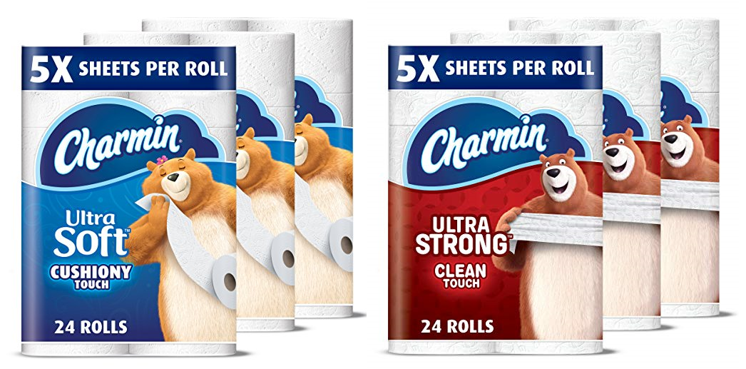 Charmin Ultra Soft/Strong 衛生紙 24捲 歷史低價$22.49 – Eva's Deal Club
